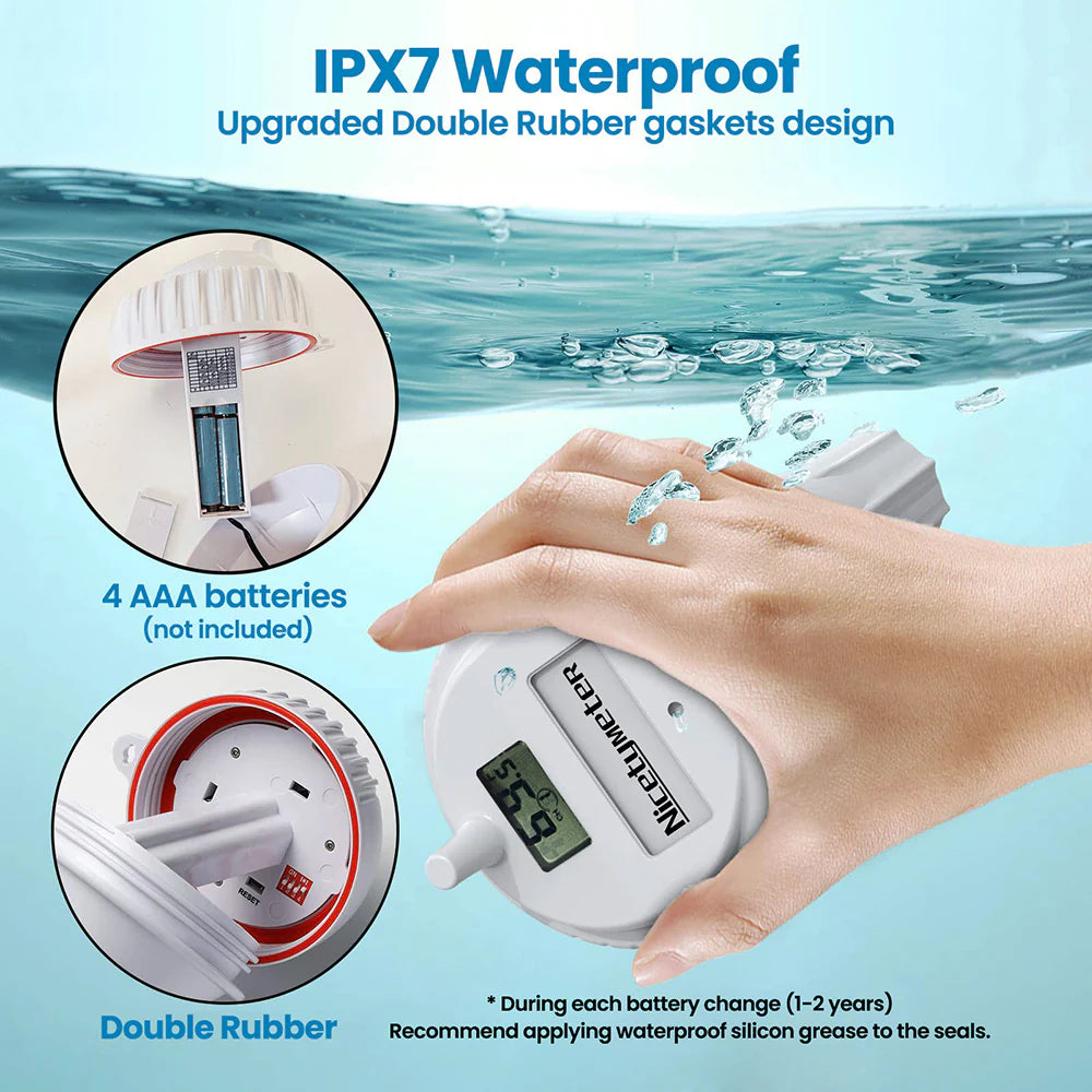 Digital Wireless Water Thermometer for Indoor and Outdoor Pools ...
