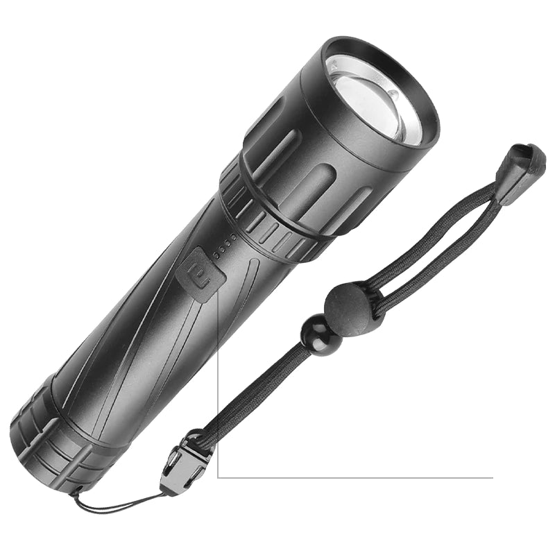 Multifunctional Flashlight Telescopic Type-C Reversible Charging Zoom ...