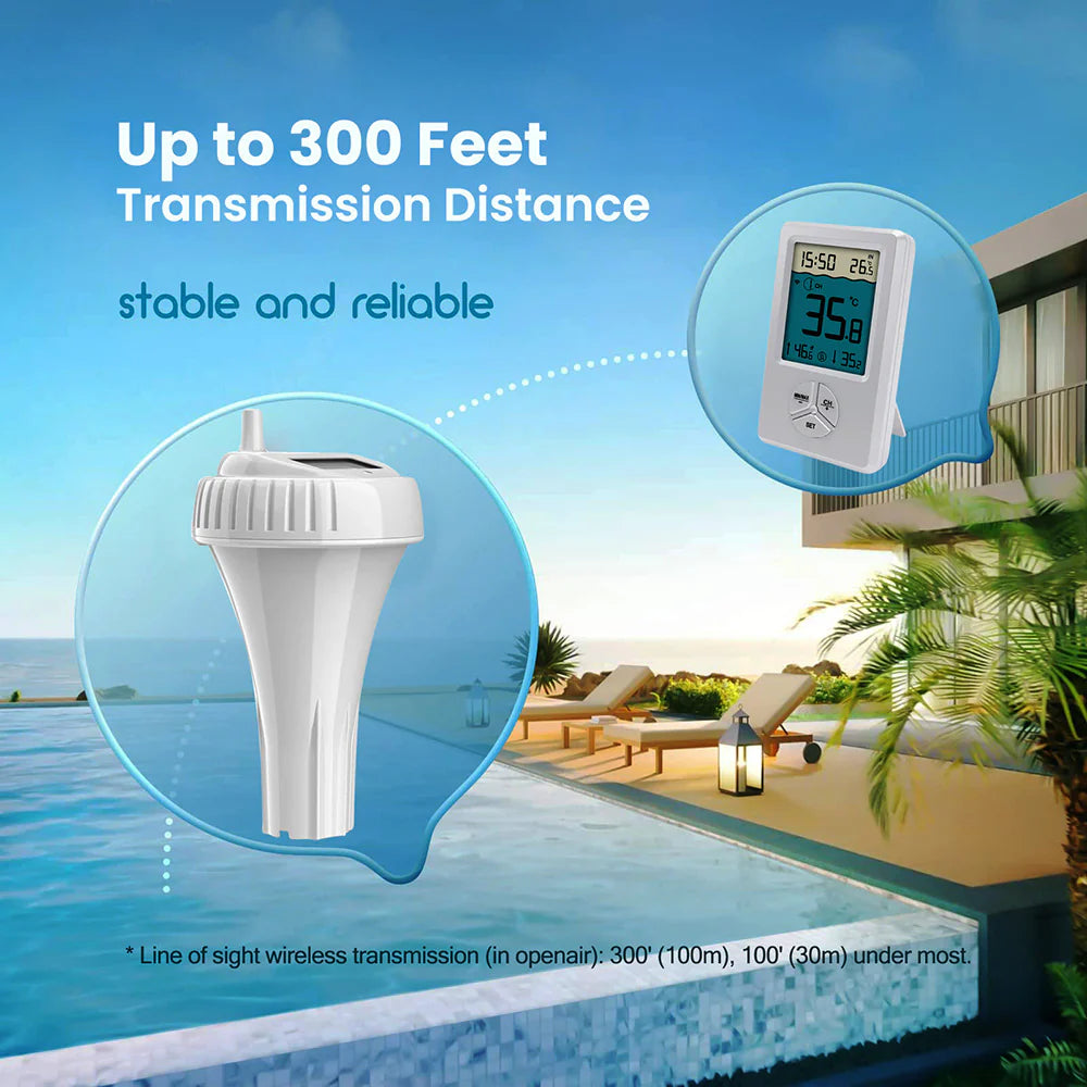 Digital Wireless Water Thermometer for Indoor and Outdoor Pools ...