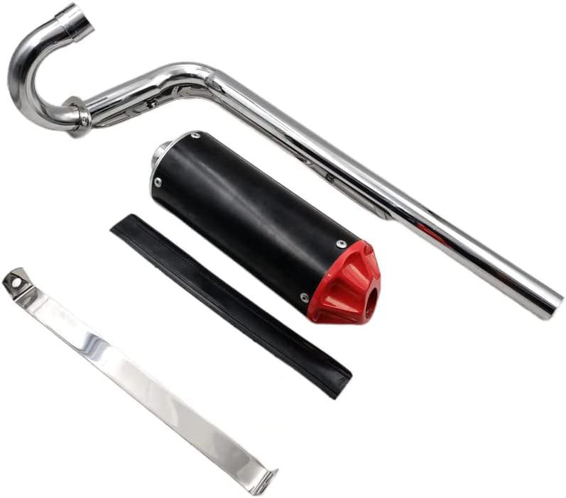 RED 28mm Exhaust Muffler Fit SSR SDG CRF XR TTR 50cc 70cc 90cc Pit Dir ...